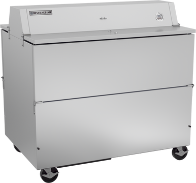 Beverage-Air - 49" Stainless Steel Forced Air Dual Access Milk Cooler ...