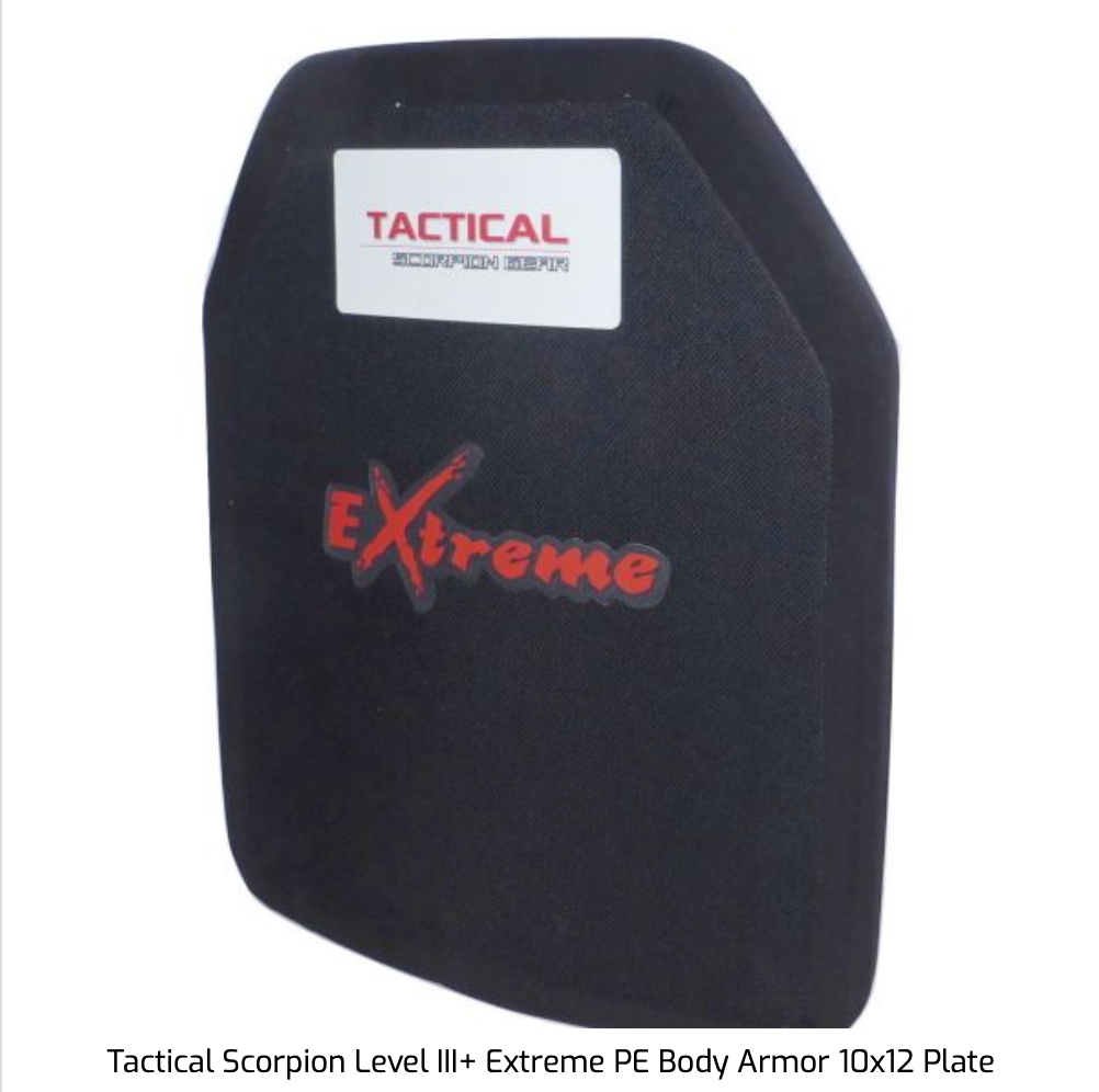 LVL IV PE Silicone Ceramic Armor Small Multicurve SAPI Plate