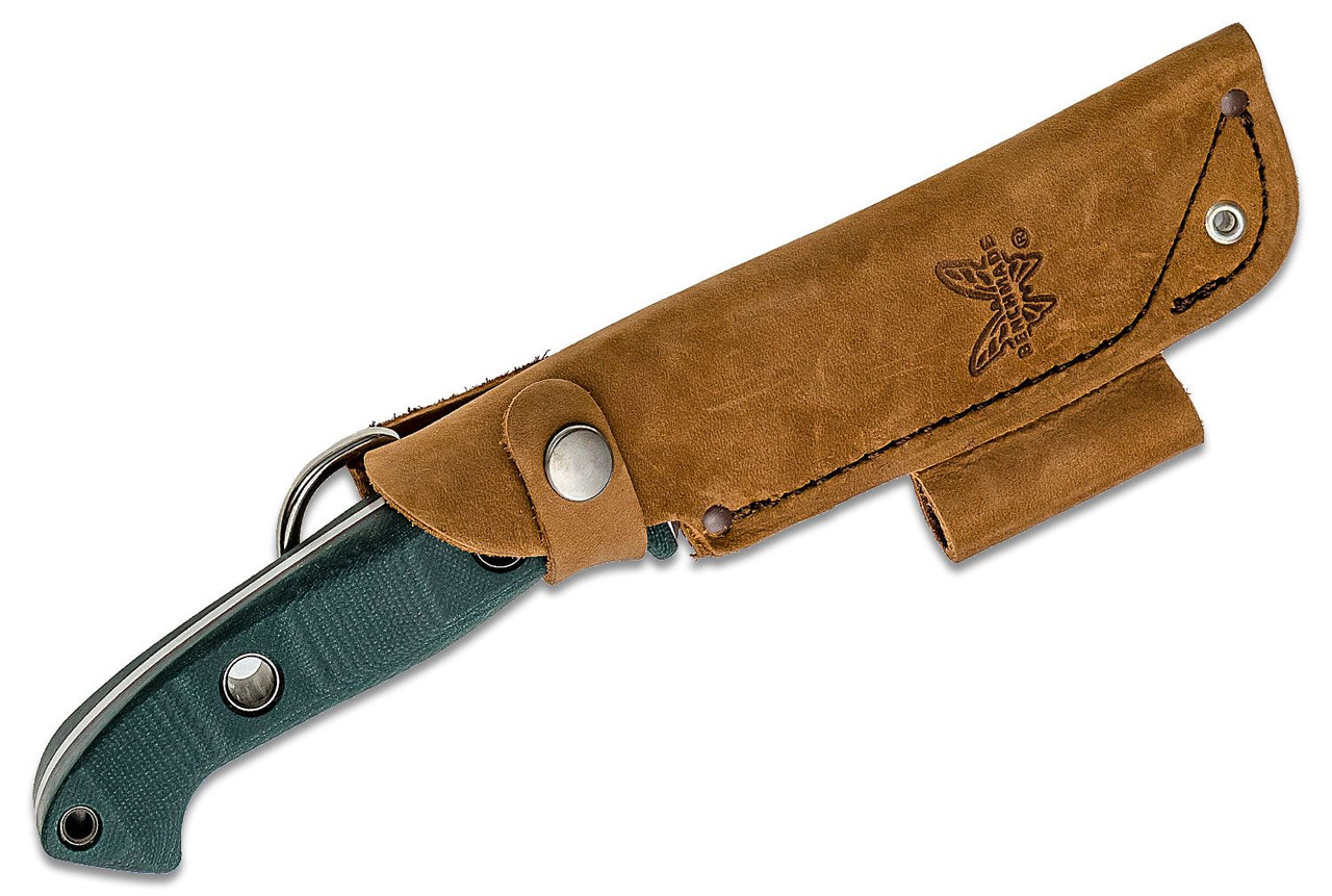 Benchmade 162 Bushcrafter Fixed Blade Knife, Green