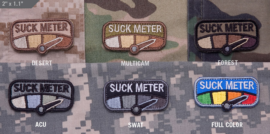 SUCK METER PATCH - Top Brass Tactical