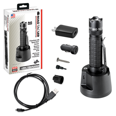 Mag-tac Rechargeable Flashlight System - Top Brass Tactical