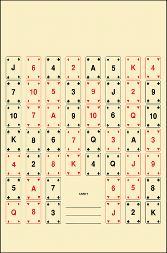 Action Target Playing Card Target 22.5" x 24" 100 pack - Top Brass Tactical