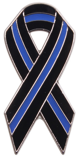 Rothco Thin Blue Line Ribbon Pin - Top Brass Tactical