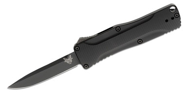 Benchmade 4850BK Om OTF AUTO Knife 2.475" S30V Black - Top Brass Tactical