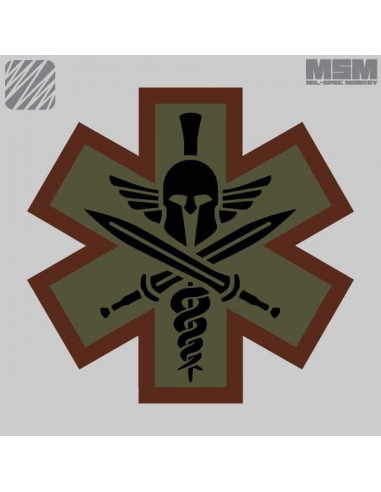 TACTICAL MEDIC SPARTAN PATCH - Top Brass Tactical