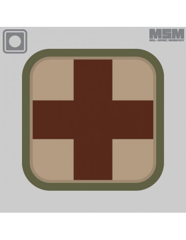 MSM 2" MEDIC SQUARE PVC PATCH - Top Brass Tactical