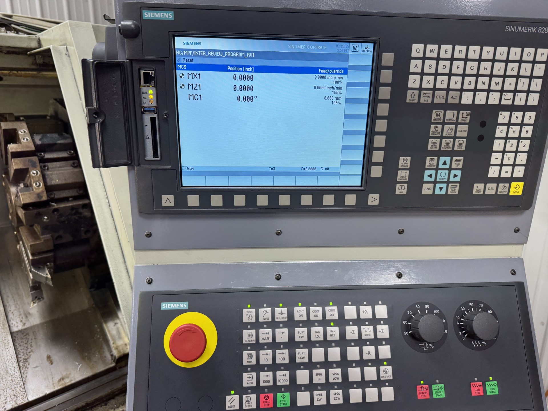 Bridgeport Romi Lathe with NEW Siemens 828D CNC Control ...