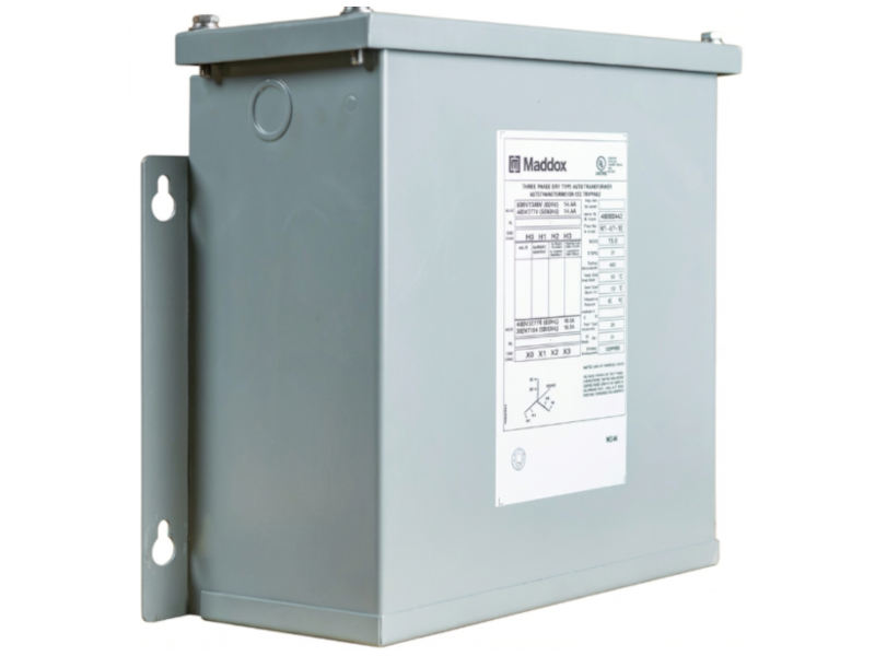 Maddox - 3-Phase Autotransformer, Multi-Tap (600, 480, 400, 240, 208v ...