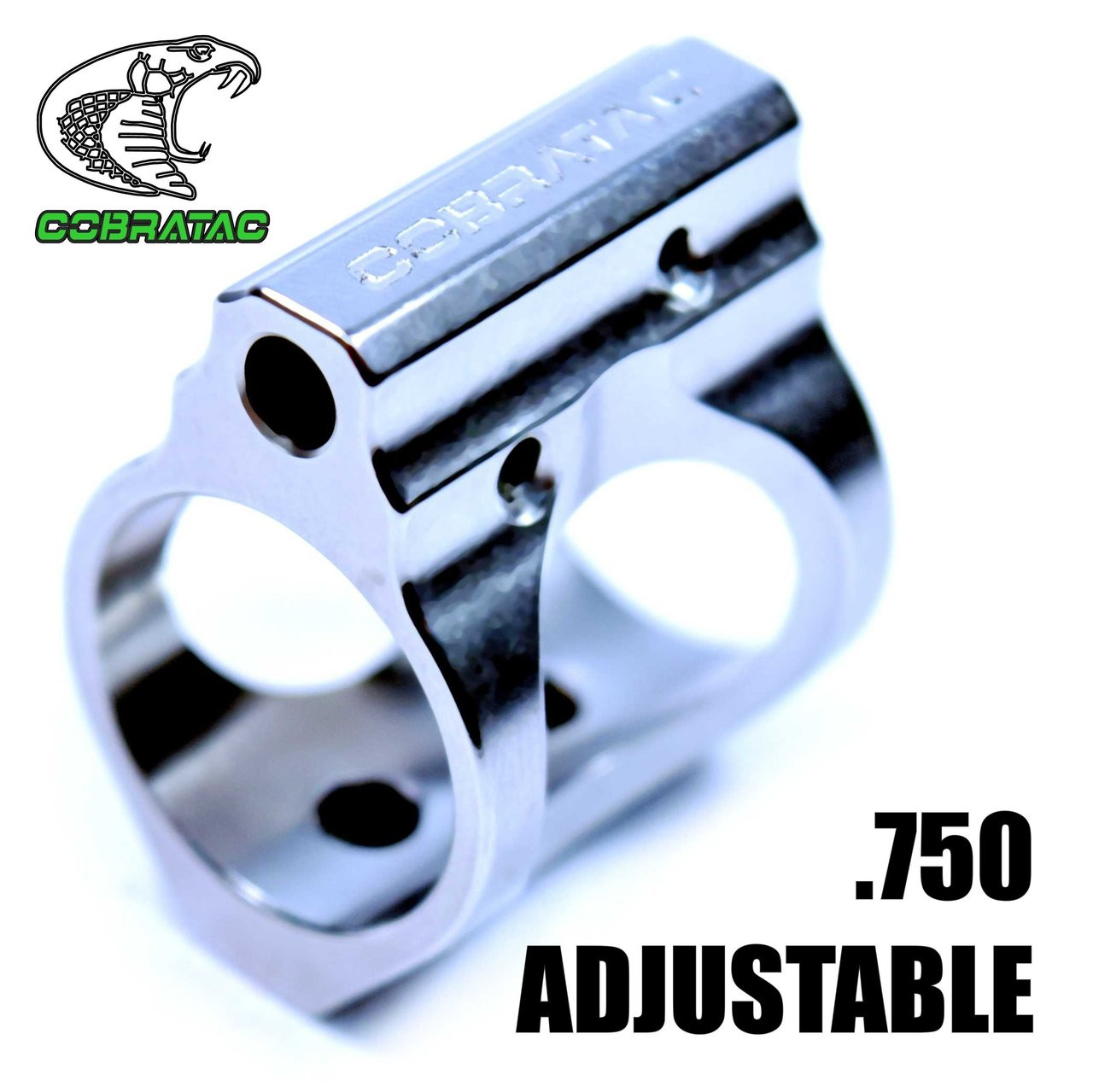 Stainless Adjustable Gas Block .750 | Cobratac