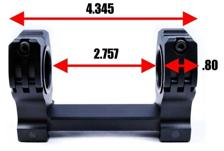 Match Scope Riser Mount | LEVEL | BLACK