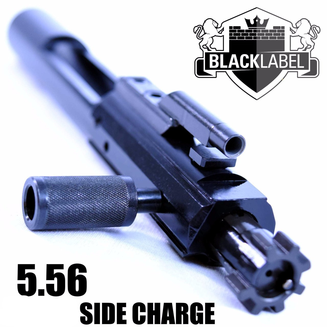 BLACK LABEL | SIDE CHARGING NITRIDE BOLT CARRIER GROUP BCG (.223/5.56 ...