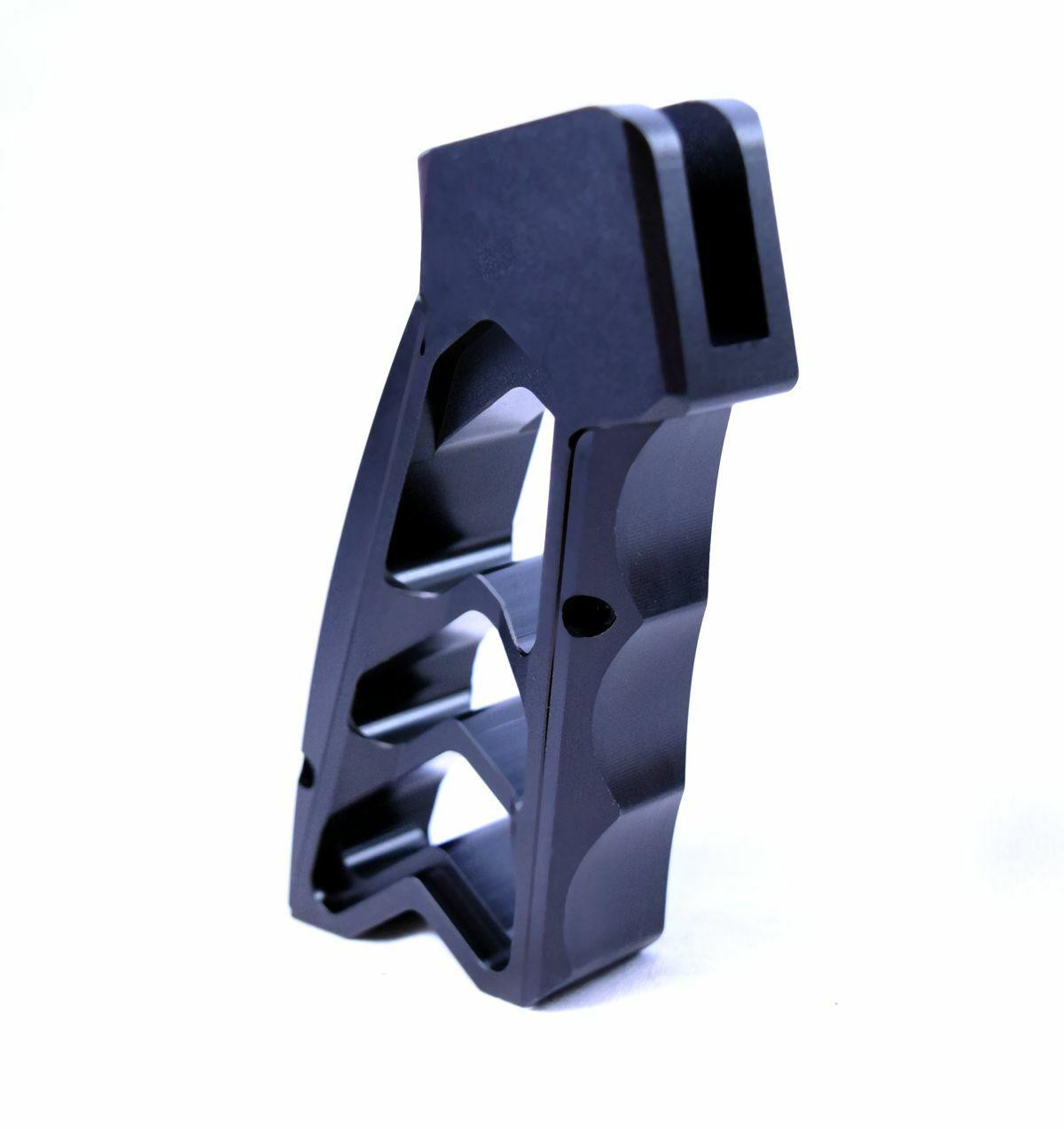 Chevron AR Grip, Skeletonized Billet | Black