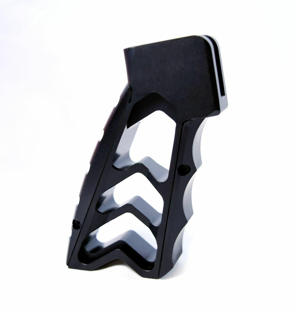Chevron AR Grip, Skeletonized Billet | Black