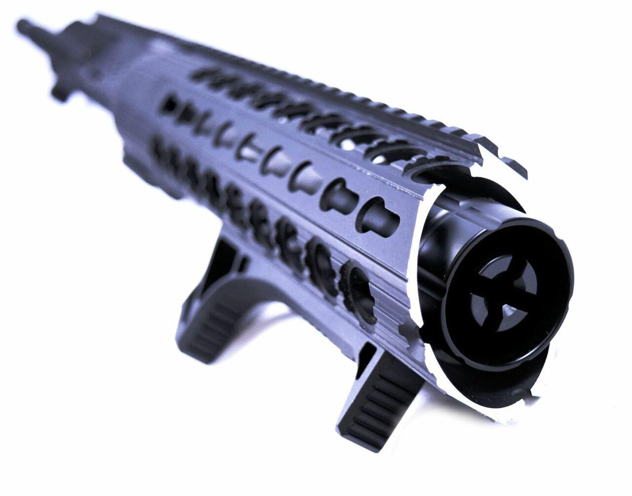 9MM Fire Hog FH - 1/2 x 28 Blast Shield, Linear Flash Suppressor Can ...