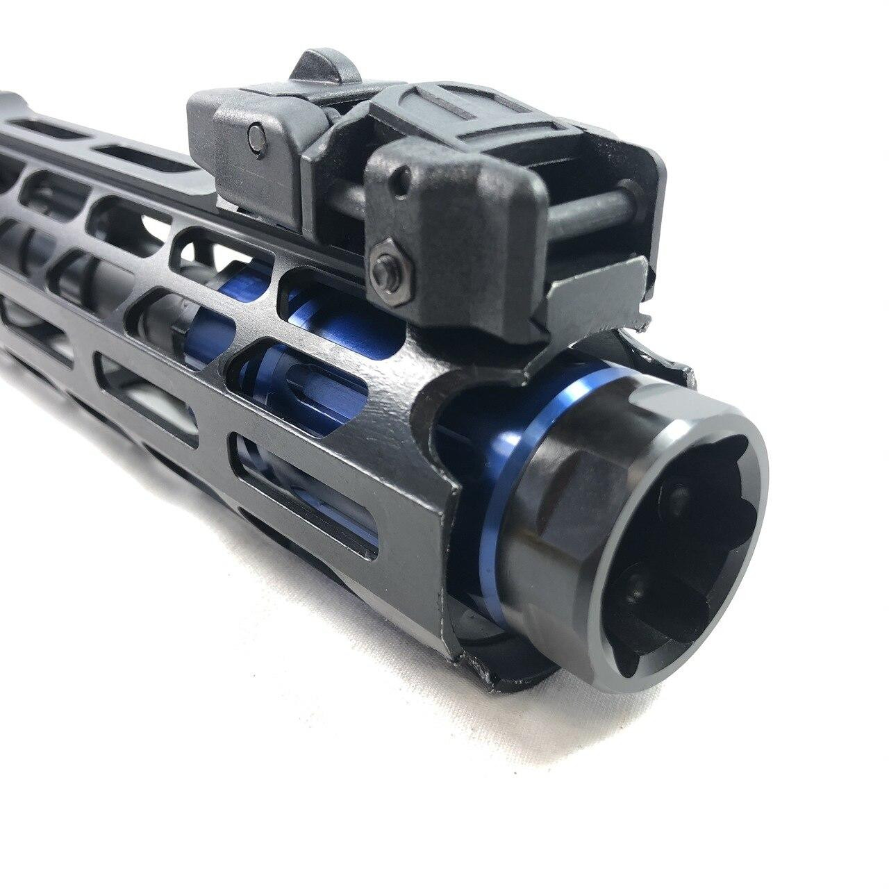 Blue 1/2-28 Fire Hog Mod-FMC - Flash Mitigation Suppressor Can System ...