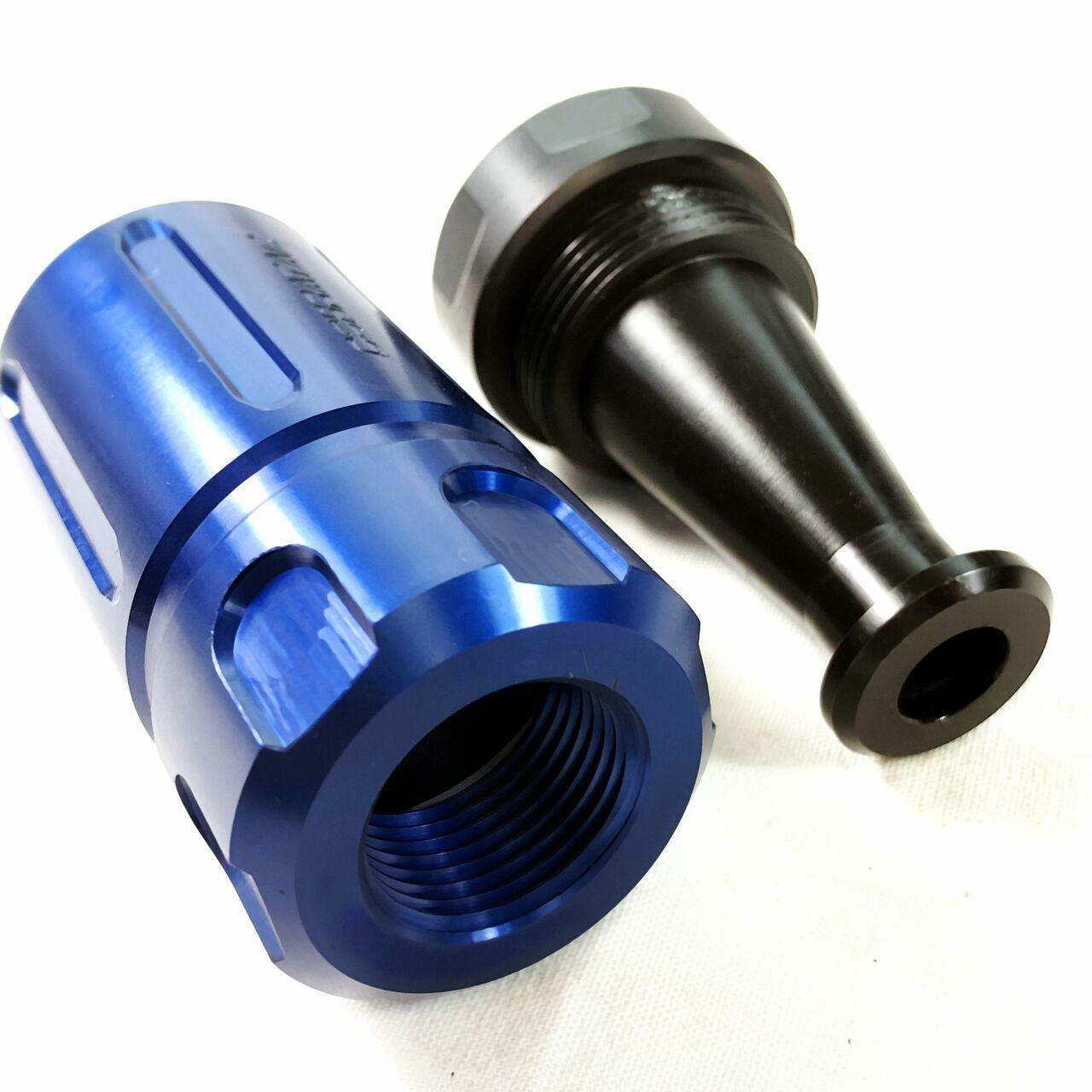 Blue 1/2-28 Fire Hog Mod-FMC - Flash Mitigation Suppressor Can System ...