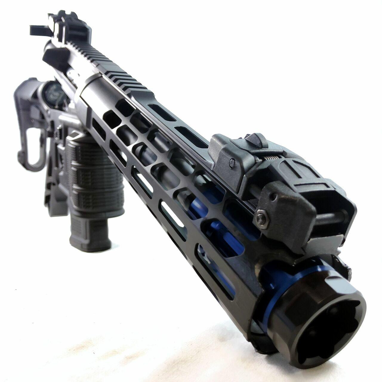 Blue 1/2-28 Fire Hog Mod-FMC - Flash Mitigation Suppressor Can System ...