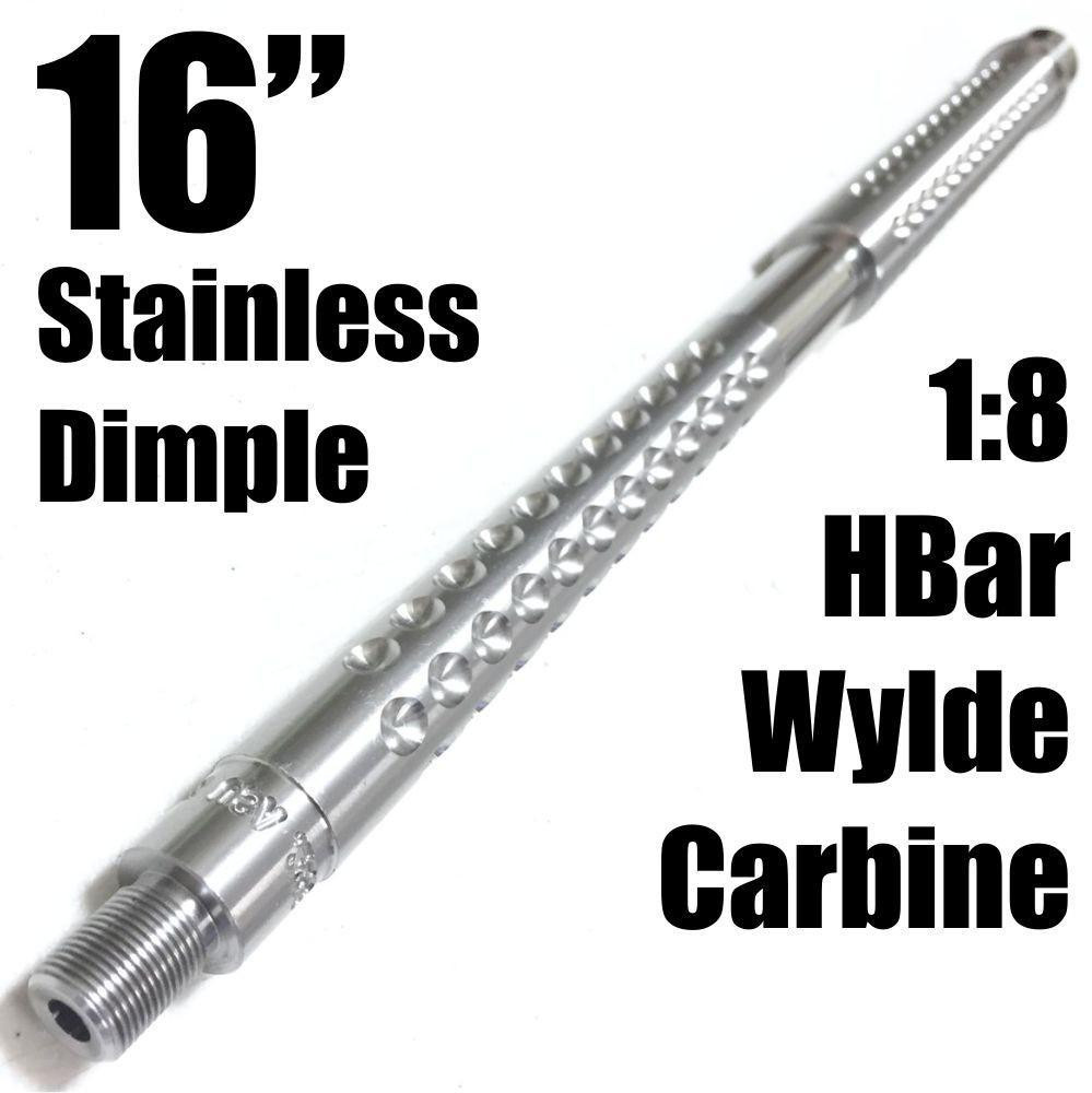 16" HBar Carbine Barrel Wylde 1:8 SS Dimple Fluted | Match .223/5.56 ...