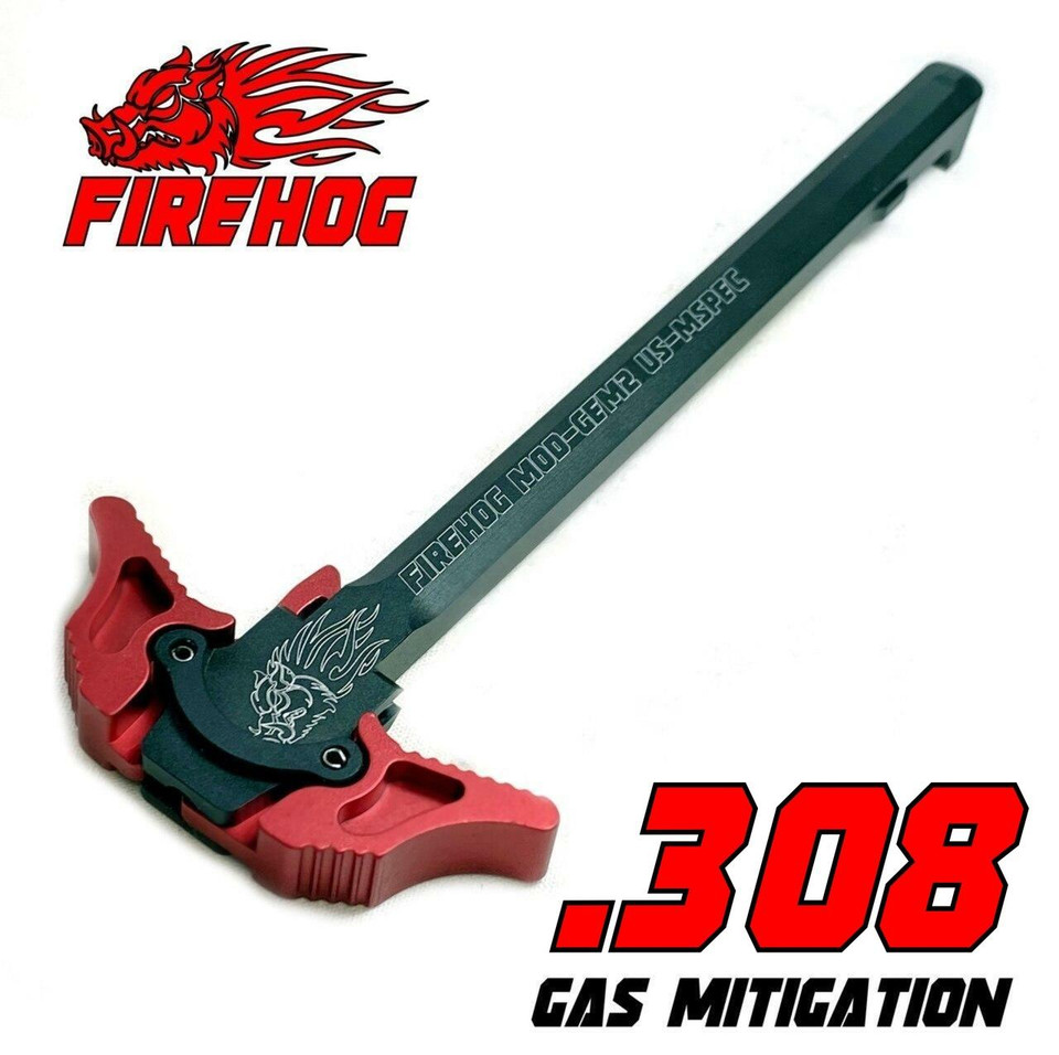 FireHog MOD-GEM2 Ambi Charging Handle with Gas Exhaust Mitigation | RED ...
