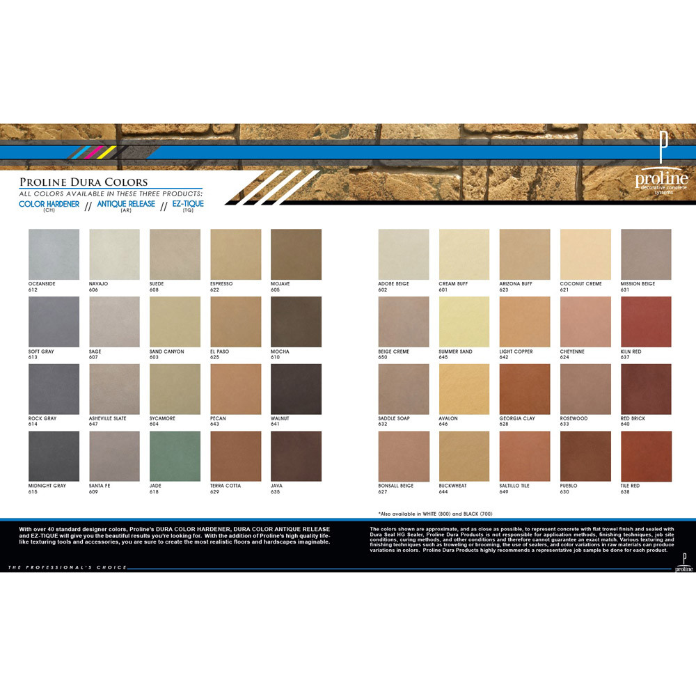 Proline CH Dura Color Hardener - 60 Lb. Pail