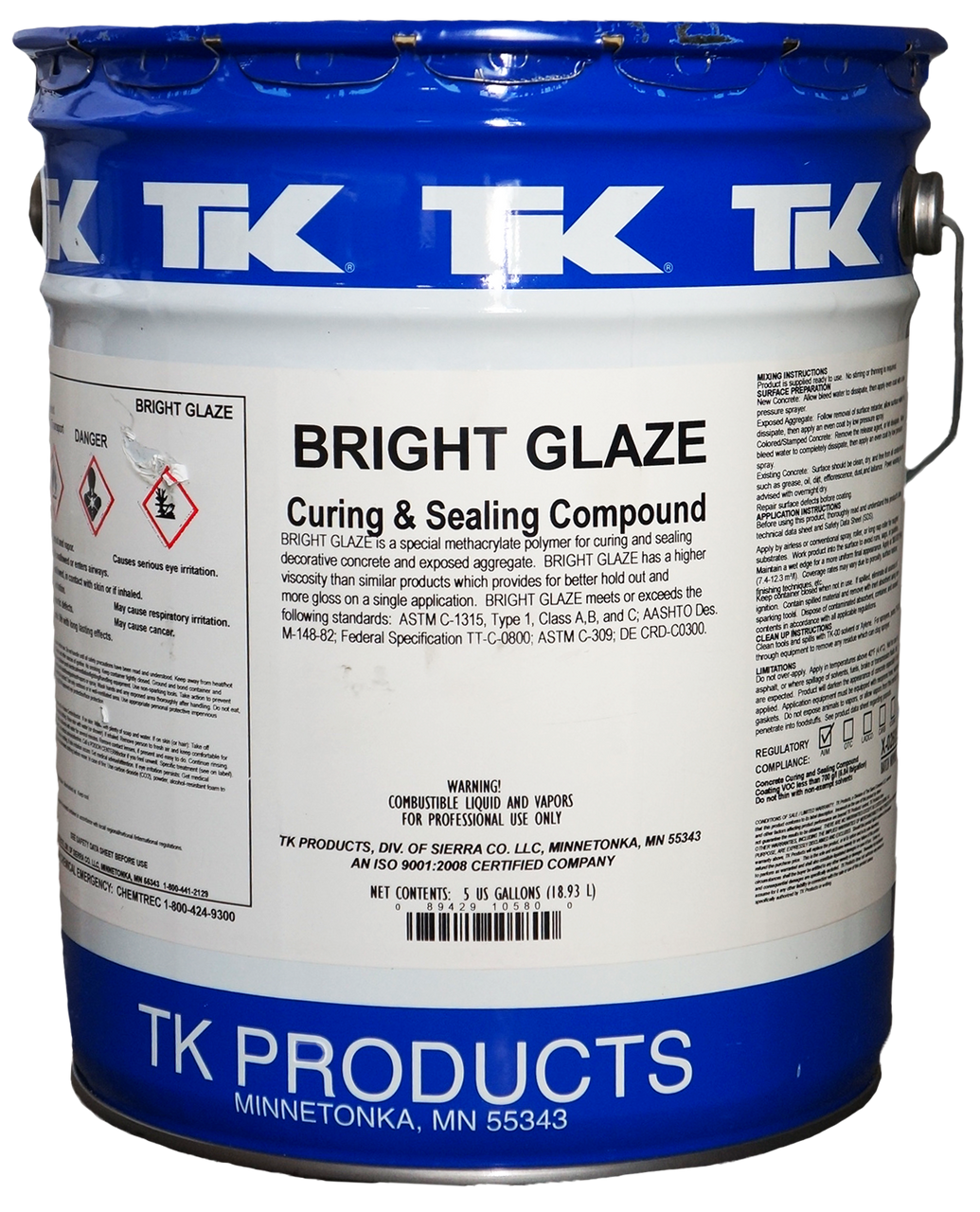 TK Products Bright Glaze (5-Gallon Pail)