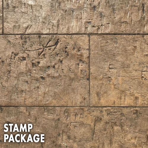 Hand Hewn Wood Timber Planks Concrete Stamp Set