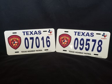 TxDPS Highway Patrol License Plate (replica) - R2J Custom Products