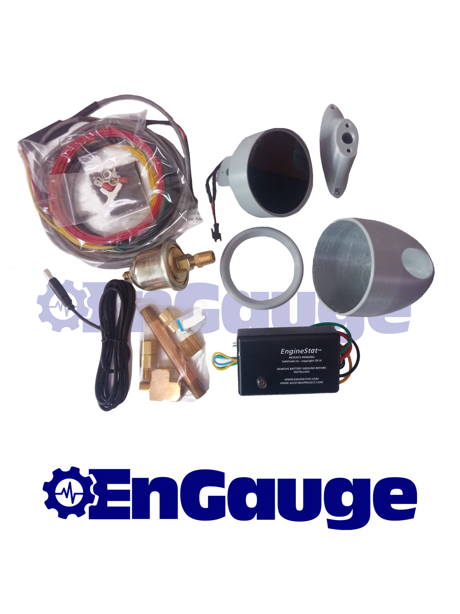 Engauge dashtop display and engine monitoring module kit