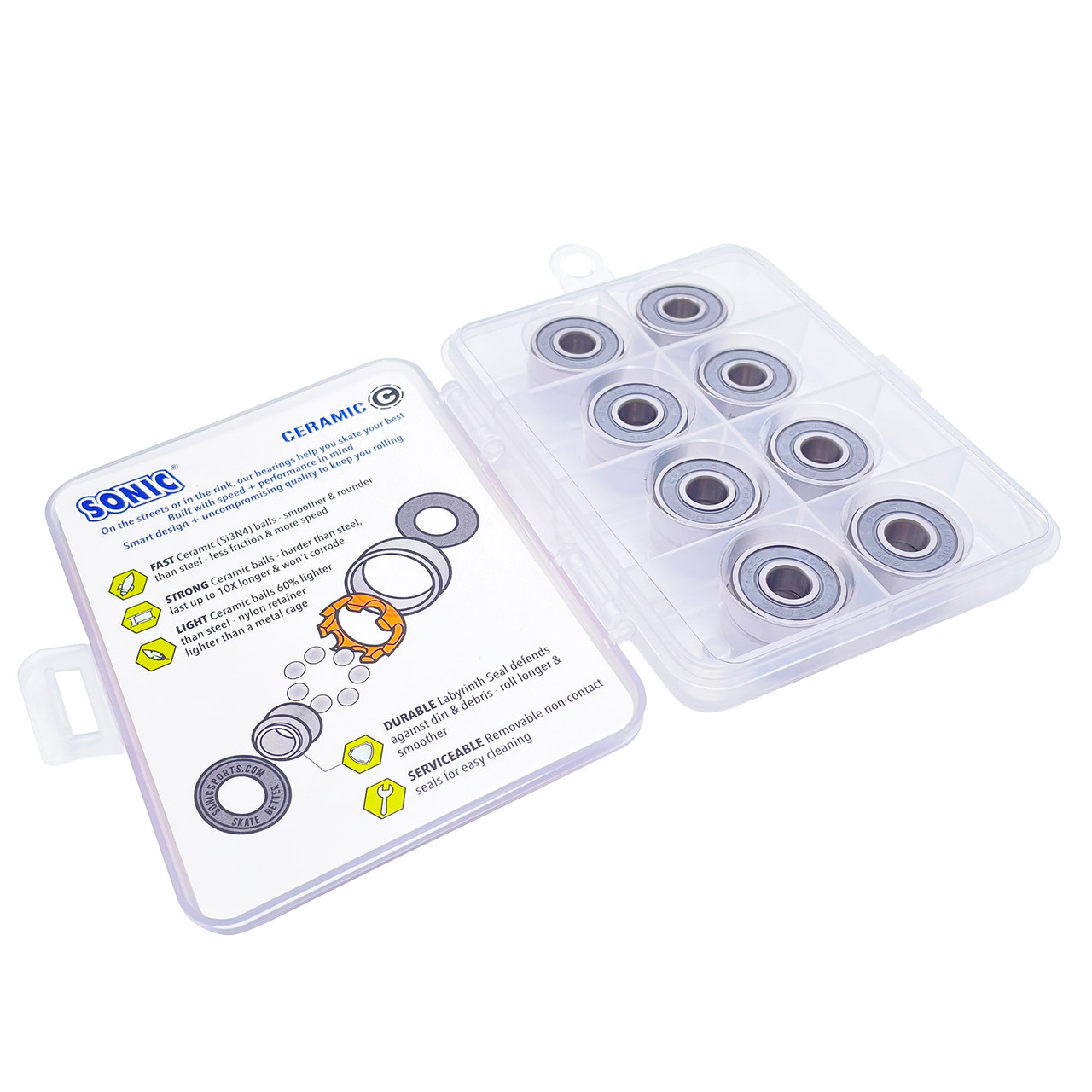 Sonic ABEC Rated Bearings 7 (16 Pack)