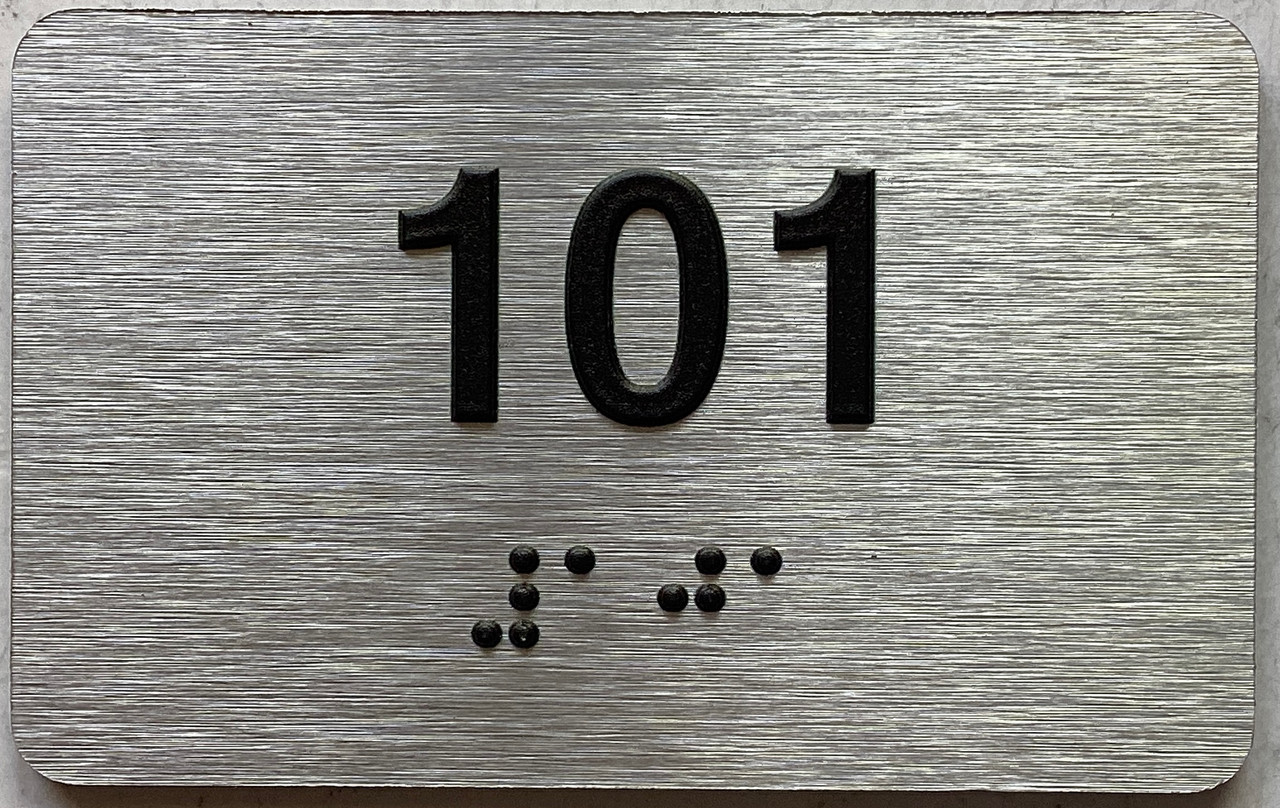 Apartment number 101 sign -Unit Number 101 sign / Suite 101 sign with ...
