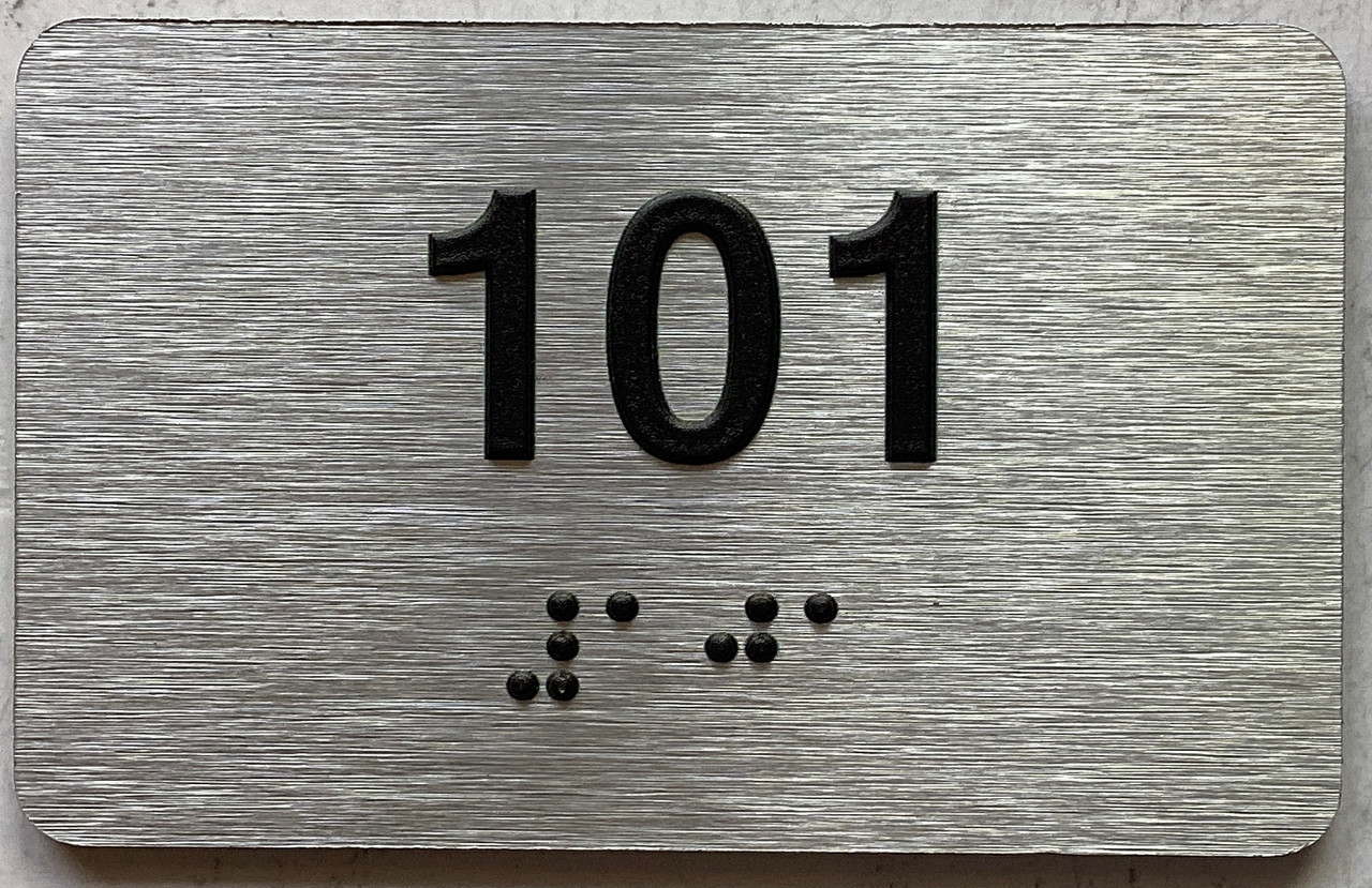 Apartment number 101 sign -Unit Number 101 sign / Suite 101 sign with ...