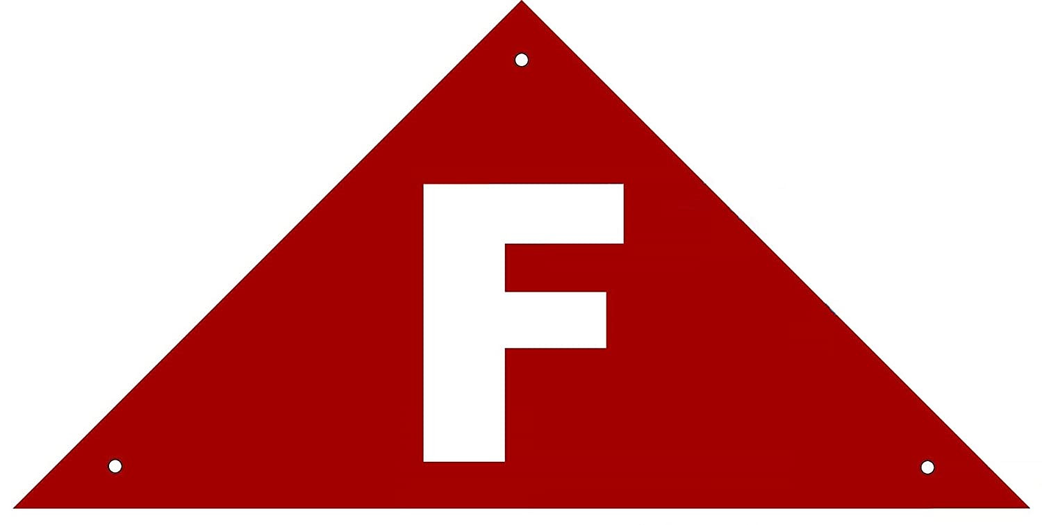 FLOOR TRUSS IDENTIFICATION SIGN (STICKER 6x6x12 TRIANGLE) (WHITE ...