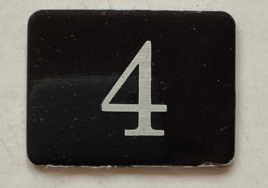 Number 4 Mailbox Number Sign / Locker Number Sign – Rust-Free Aluminum ...
