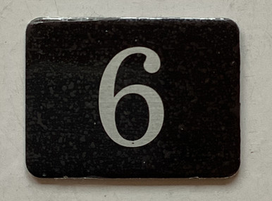 Number 6 Mailbox Number Sign / Locker Number Sign – Rust-Free Aluminum ...