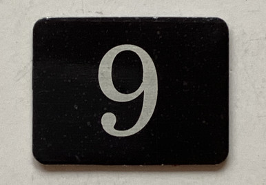 Number 9 Mailbox Number Sign / Locker Number Sign – Rust-Free Aluminum ...