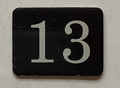 Number 13 Mailbox Number Sign / Locker Number Sign – Rust-Free Aluminum ...
