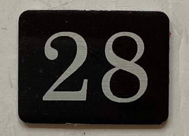 Number 28 Mailbox Number Sign / Locker Number Sign – Rust-Free Aluminum ...