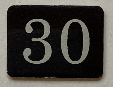 Number 30 Mailbox Number Sign / Locker Number Sign – Rust-Free Aluminum ...