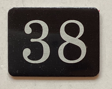 Number 38 Mailbox Number Sign / Locker Number Sign – Rust-Free Aluminum ...