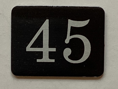Number 45 Mailbox Number Sign / Locker Number Sign – Rust-Free Aluminum ...