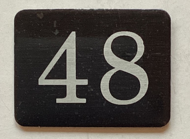 Number 48 Mailbox Number Sign / Locker Number Sign – Rust-Free Aluminum ...