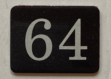 Number 64 Mailbox Number Sign / Locker Number Sign – Rust-Free Aluminum ...