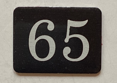 Number 65 Mailbox Number Sign / Locker Number Sign – Rust-Free Aluminum ...