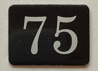 Number 75 Mailbox Number Sign / Locker Number Sign – Rust-Free Aluminum ...