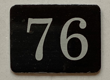 Number 76 Mailbox Number Sign / Locker Number Sign – Rust-Free Aluminum ...