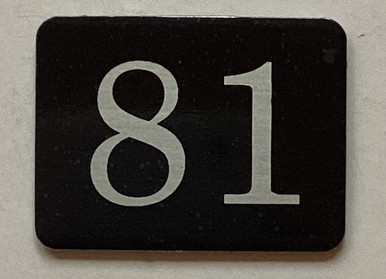 Number 81 Mailbox Number Sign / Locker Number Sign – Rust-Free Aluminum ...