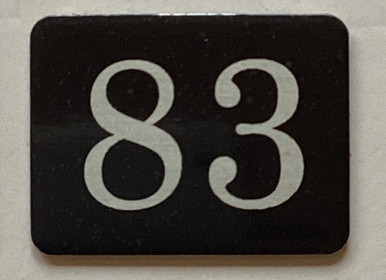 Number 83 Mailbox Number Sign / Locker Number Sign – Rust-Free Aluminum ...