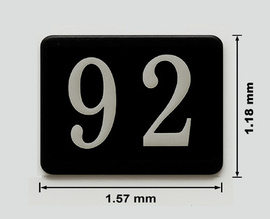 Number 92 Mailbox Number Sign / Locker Number Sign – Rust-Free Aluminum ...