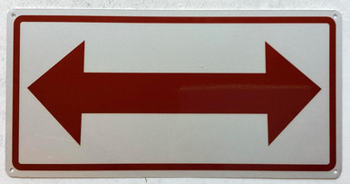 Bidirectional Arrow SIGN - ARROW SIGN BOTH SIDES SIGN (REFLECTIVE ...