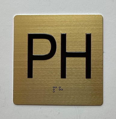 PH Elevator Jamb Plate sign With Braille and raised number-Elevator ...